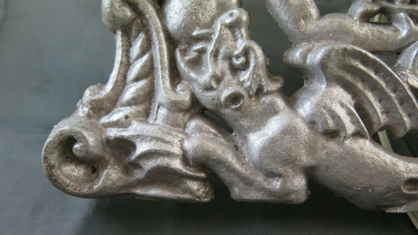 VECCHIO BASSORILIEVO SCULTURA FREGIO DECORATIVO IN ALLUMINIO ARTIGIANA ...
